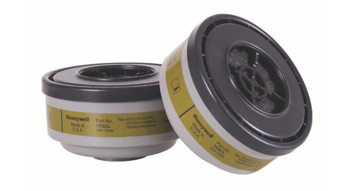 Phin lọc hơi hữu cơ, amoniac và axit gas Honeywell 75SCL N123